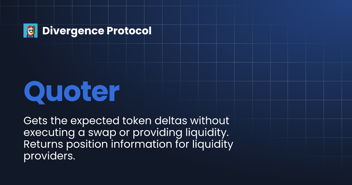 Quoter | Divergence Protocol